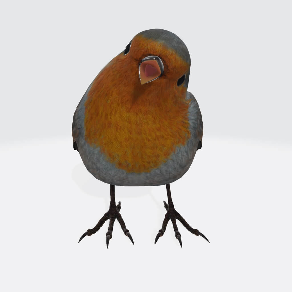 Singing Robin 3D Model Ready To Print by 3dprintmodelSG