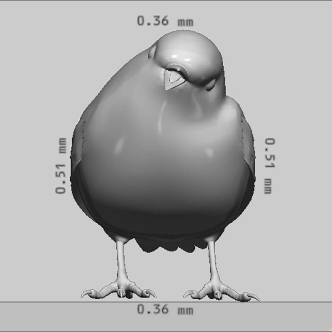 Singing Robin 3D Model Ready To Print by 3dprintmodelSG