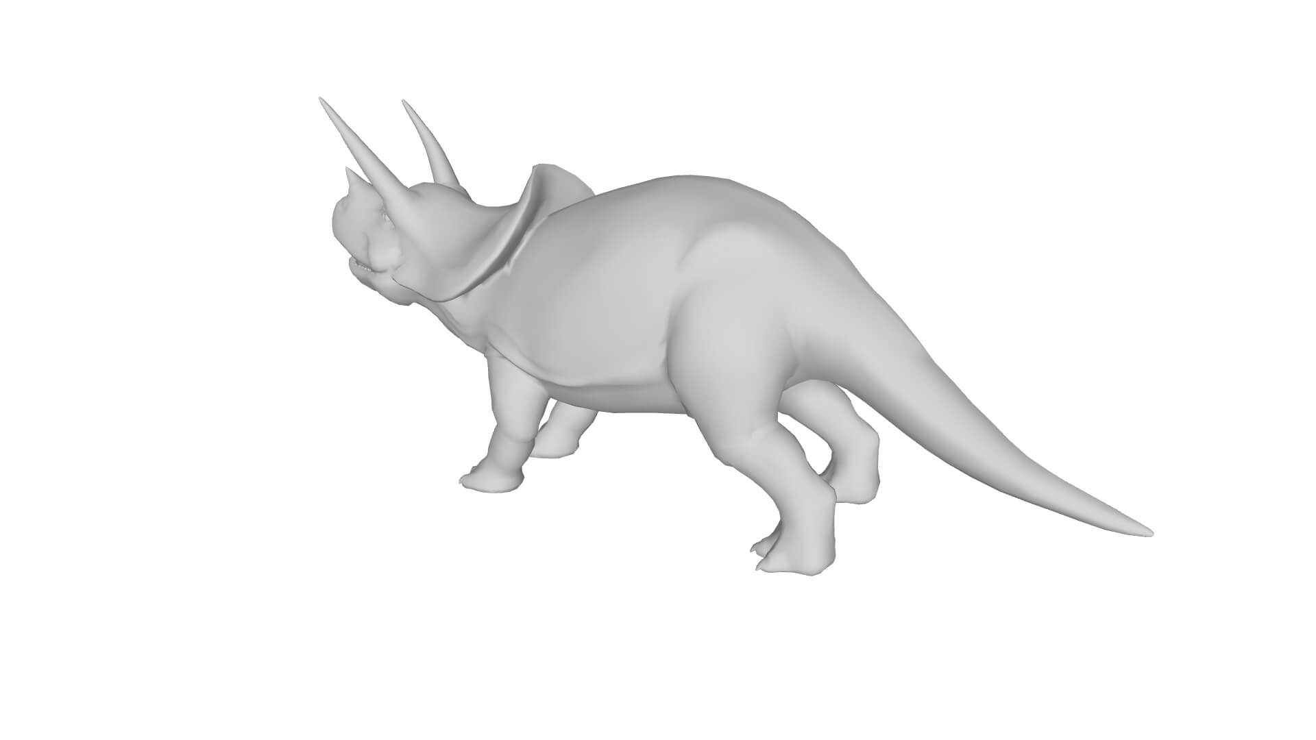 Triceratops Dinosaur - 3D Model by 3dprintmodelSG