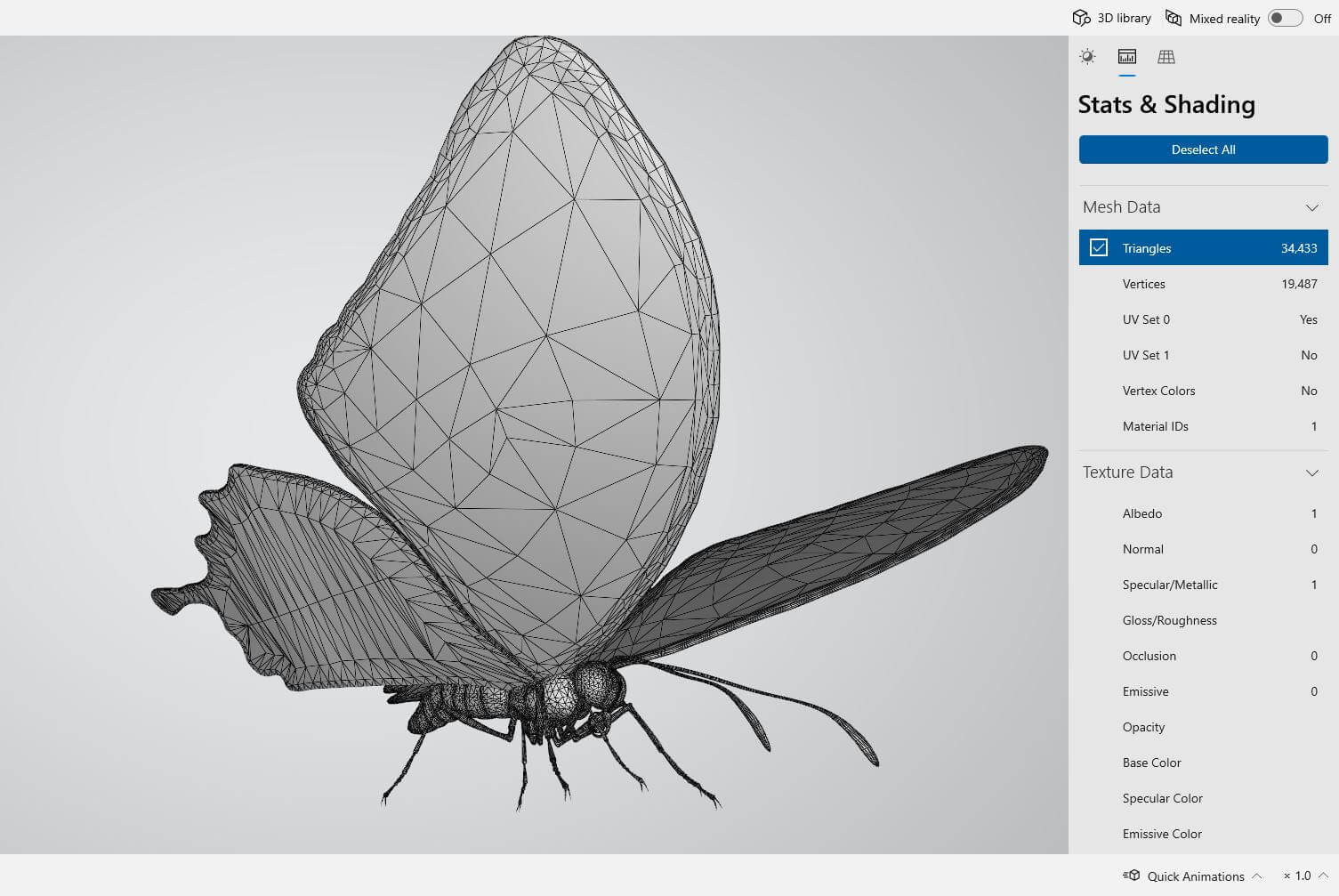 Ulysses Butterfly 3D Model Ready To Print by 3dprintmodelSG