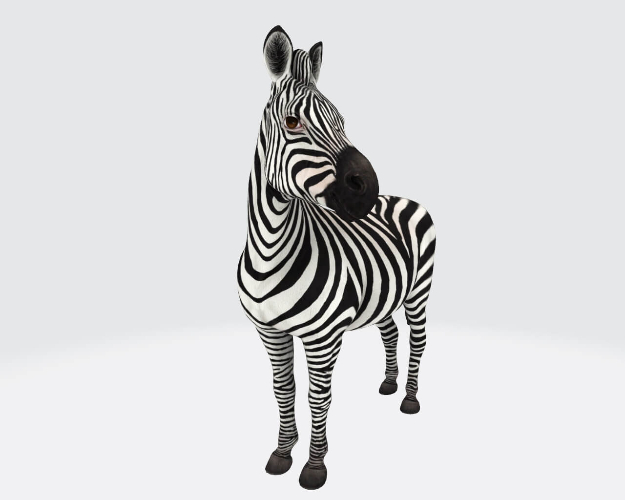 Zebra Animals Character - 3D Model by 3dprintmodelSG