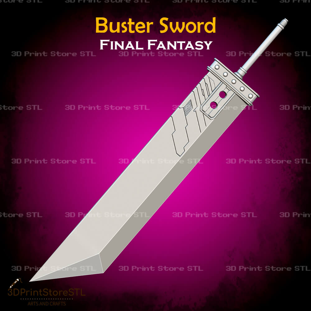 Buster Sword Cosplay Final Fantasy VII Remake - 3D Model by 3dprintstorestl