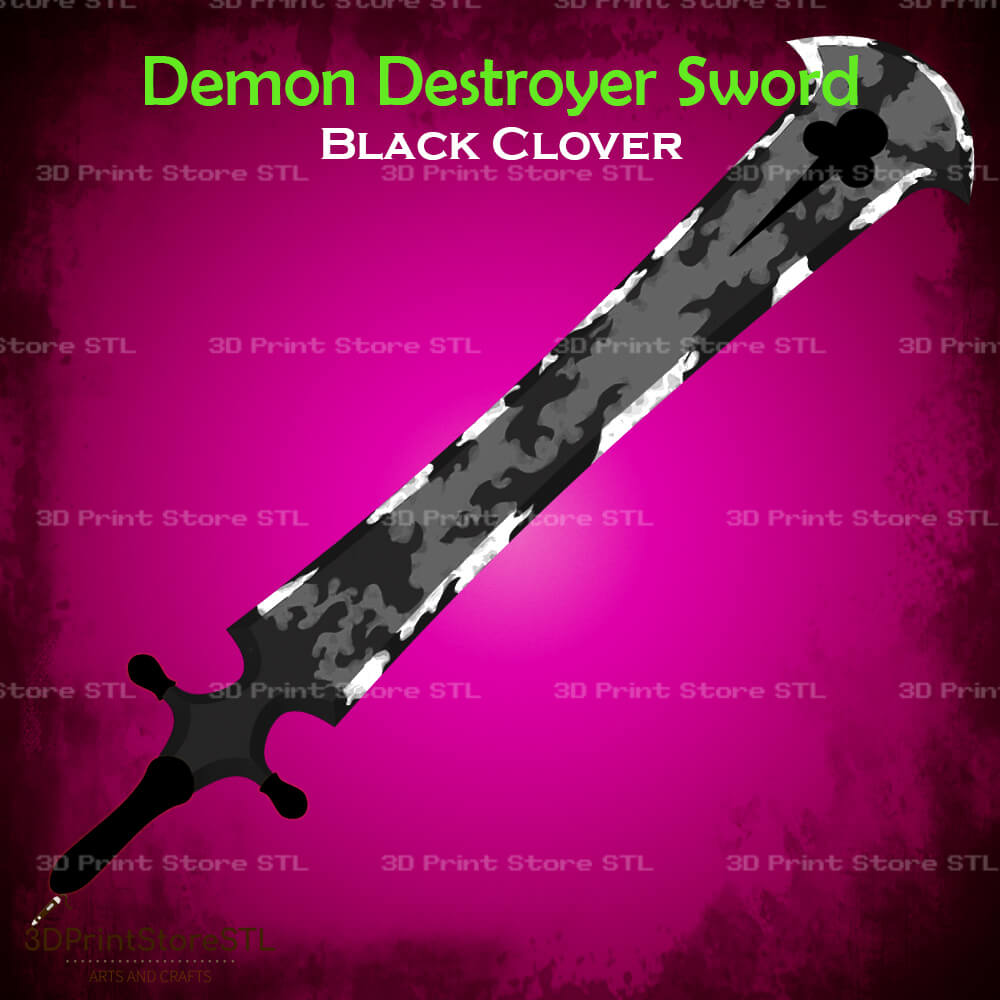 Demon Destroyer Sword From Black Clover - 3D Model by 3dprintstorestl
