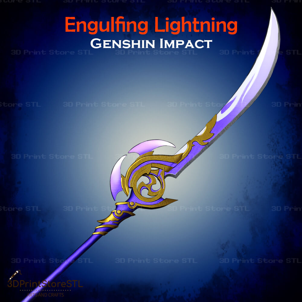 Engulfing Lightning From Genshin Impact - Fan Art 3D Print by ...
