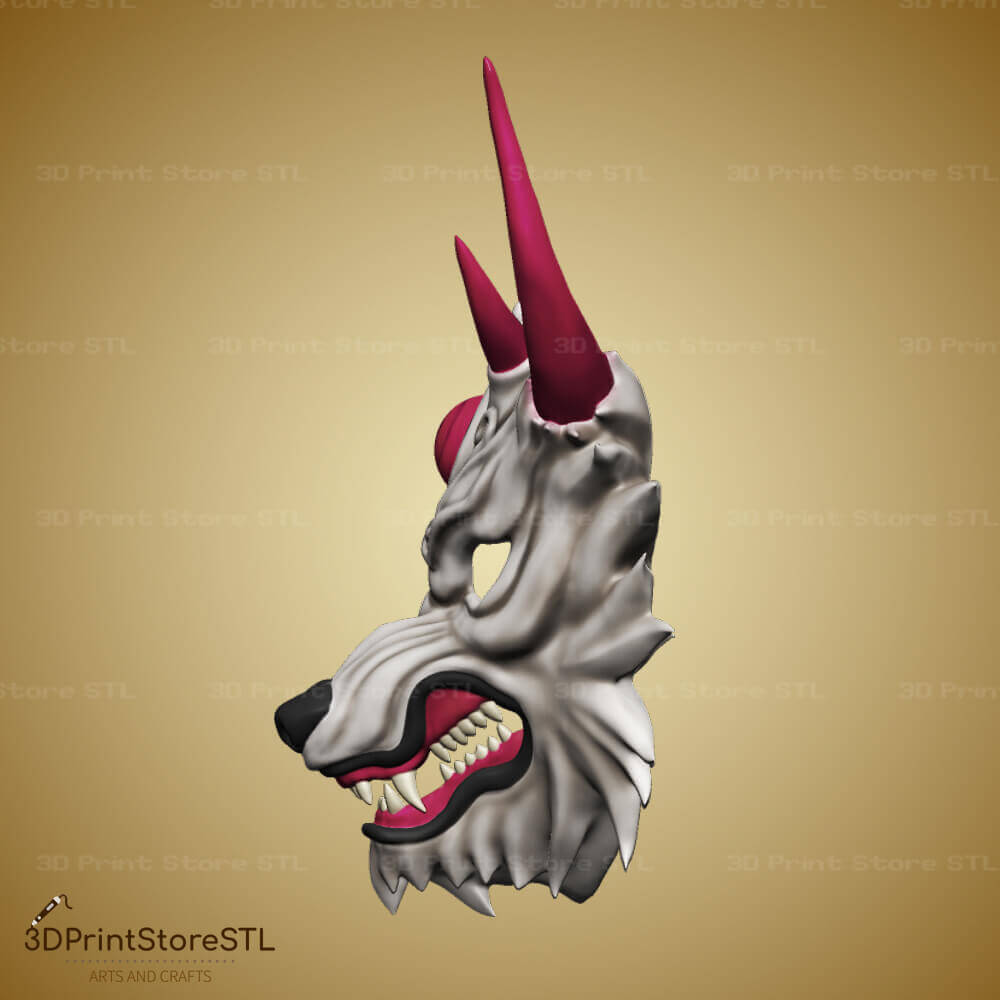 Mask Wolf - Devil 3D Model by 3dprintstorestl