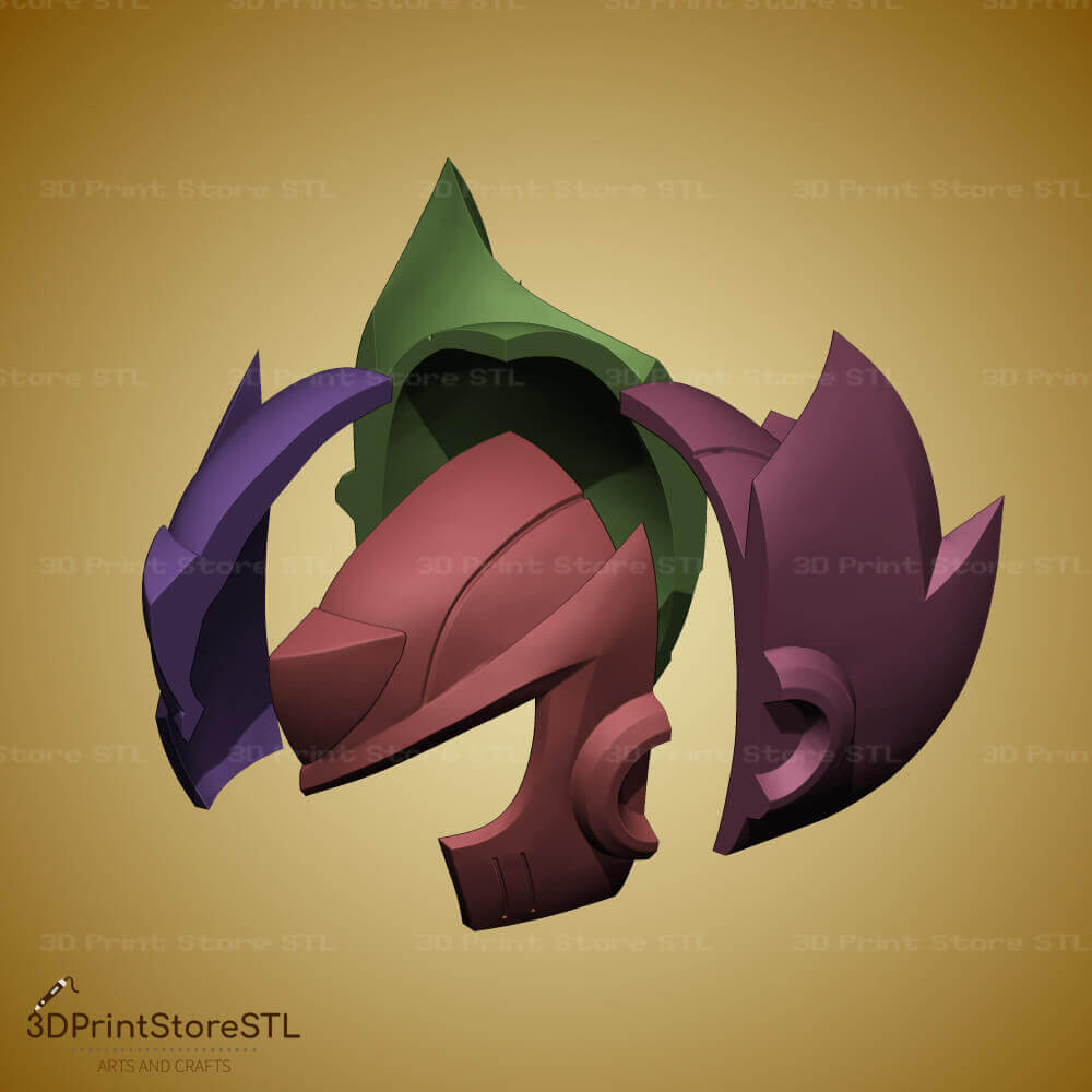 Megaman Zero Helmet Pepakura