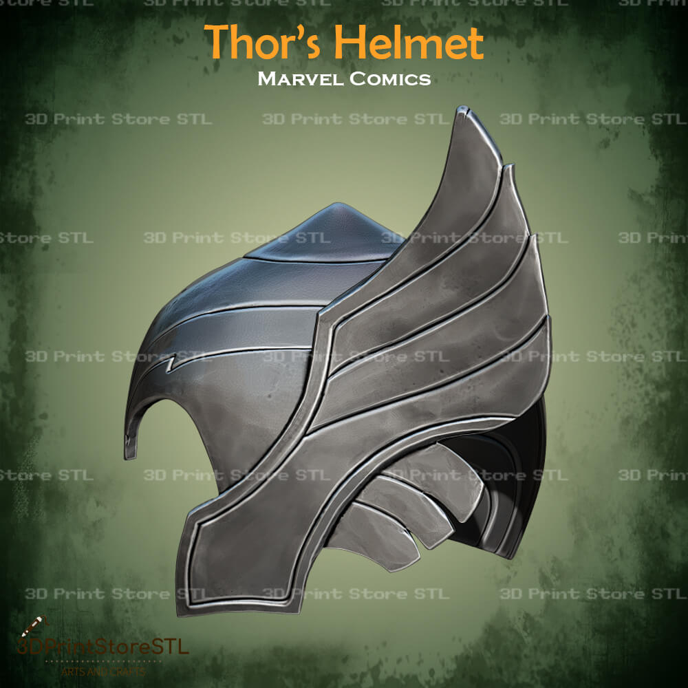 Thor Helmet Cosplay Marvel - 3D Model by 3dprintstorestl