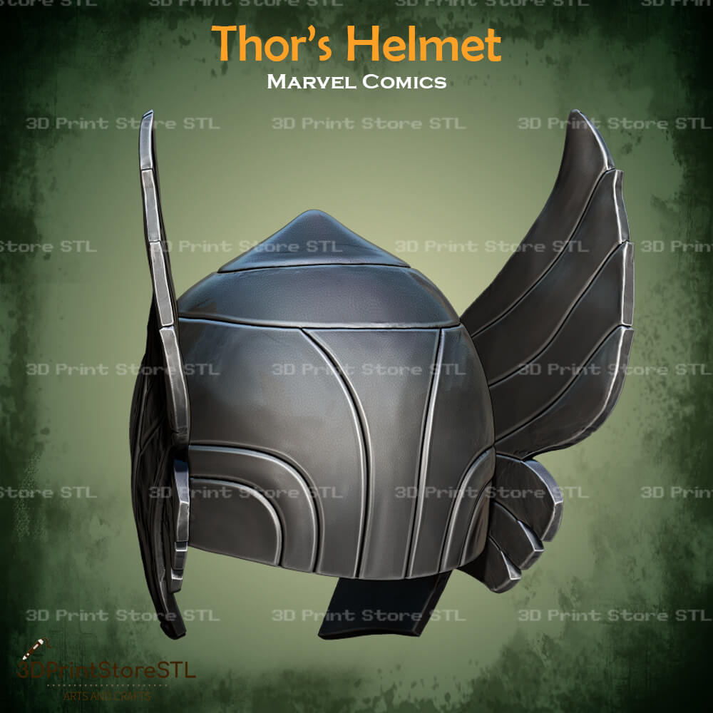 Thor Helmet Cosplay Marvel - 3D Model by 3dprintstorestl