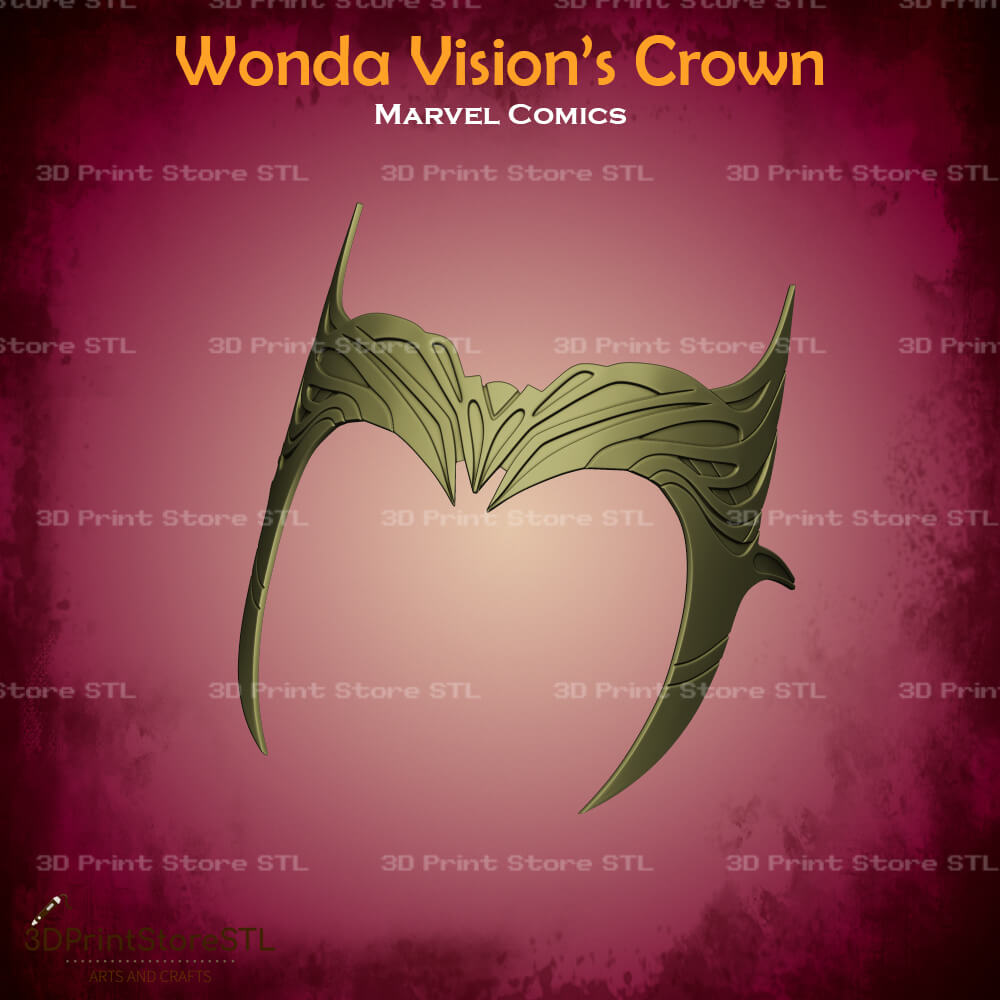 Wonda Vision Crown Cosplay Marvel - Stl File 3D Print Model by ...