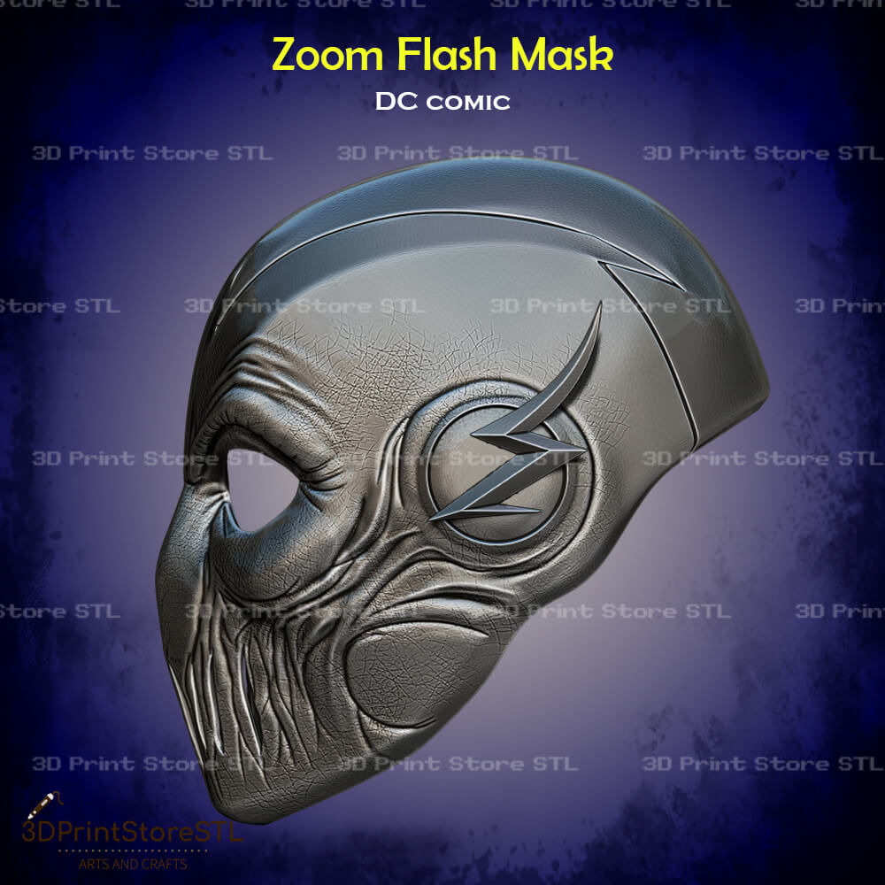 Zoom Flash Mask From The Flash - 3D Print Model by 3dprintstorestl