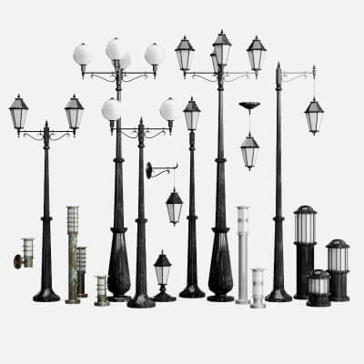 Versatile Street Lighting Collection - Free 3D Model by 3DPROPSSS