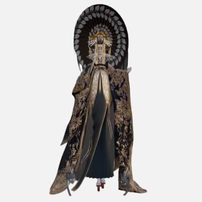 Edo Woman Geisha - 3D Model by 3DPusher