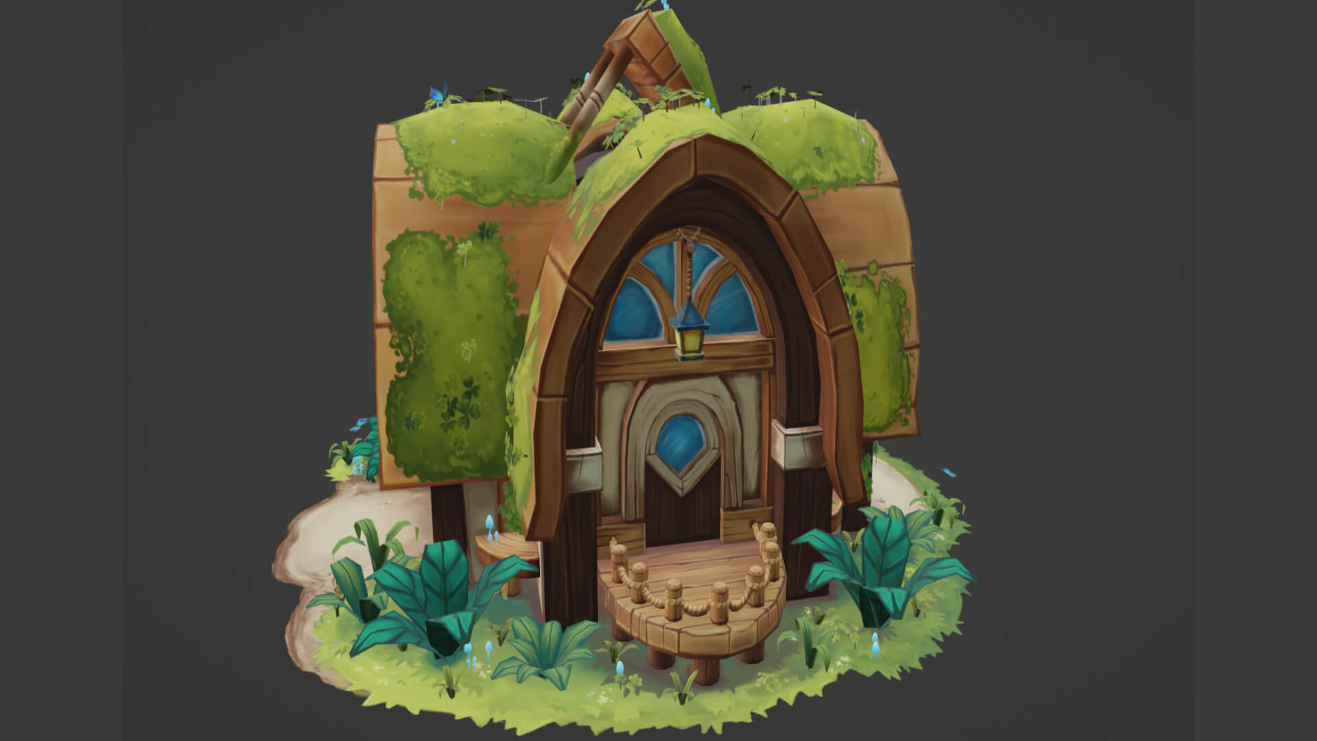 Fantasy Cottage - 3D Model by 3DPusher