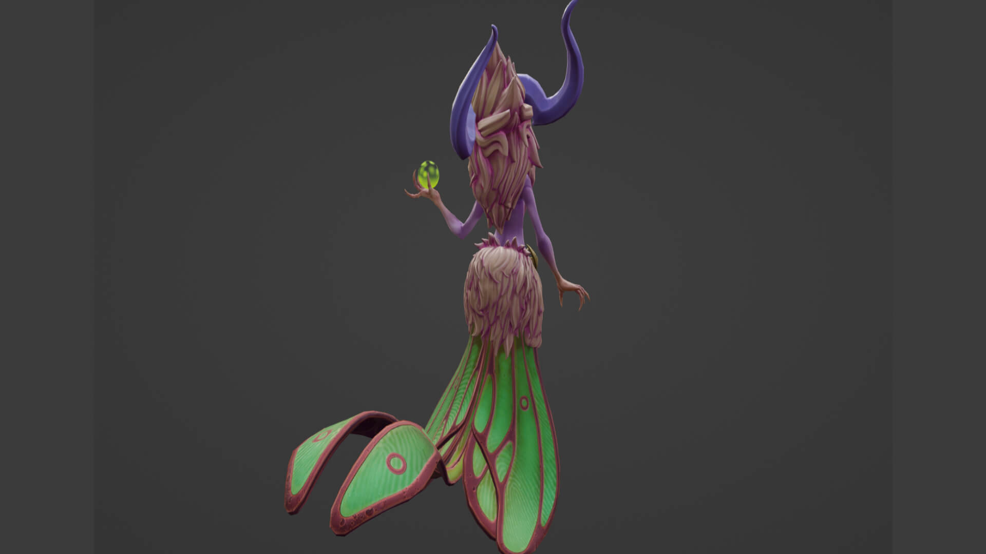 Fantasy Nature Goddess - 3D Model by 3DPusher
