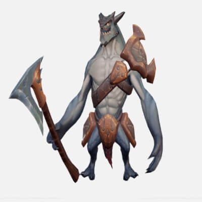 Fantasy War Character - 3D Model by 3DPusher