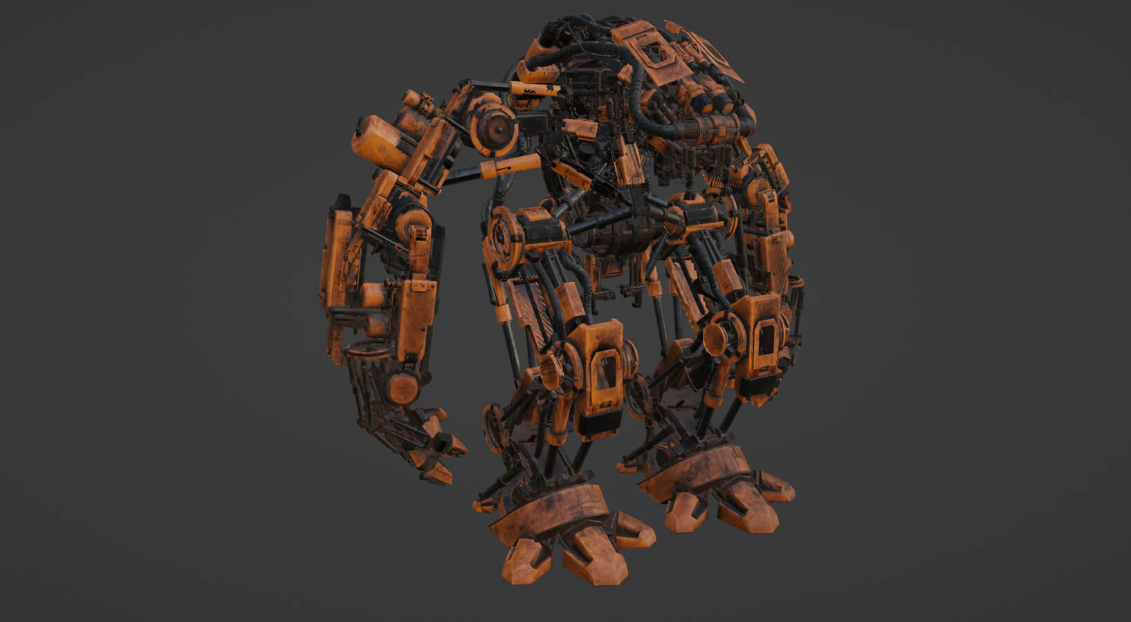 Giant Robot Mech - 3D Model by 3DPusher