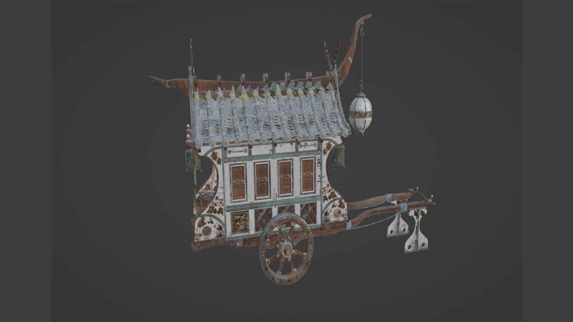 Japanese Cart - 3D Model by 3DPusher