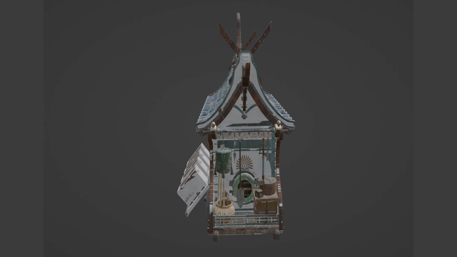 Japanese Cart - 3D Model by 3DPusher