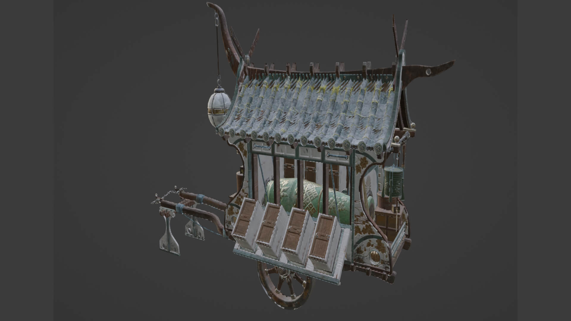 Japanese Cart - 3D Model by 3DPusher