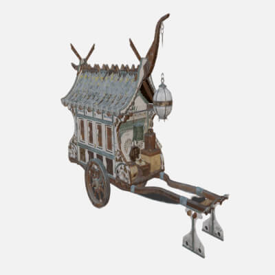 Japanese Cart - 3D Model by 3DPusher
