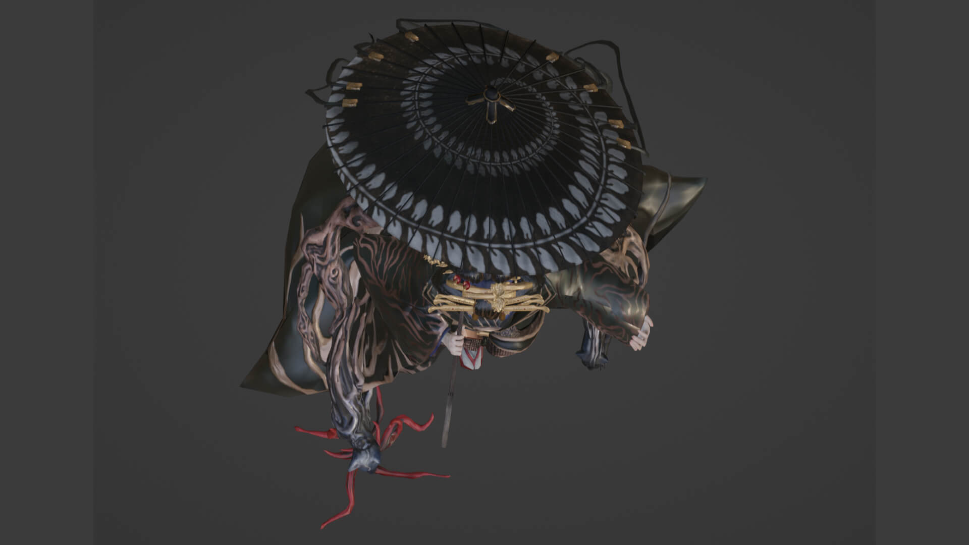 Japanese Edo Lady - 3D Model by 3DPusher