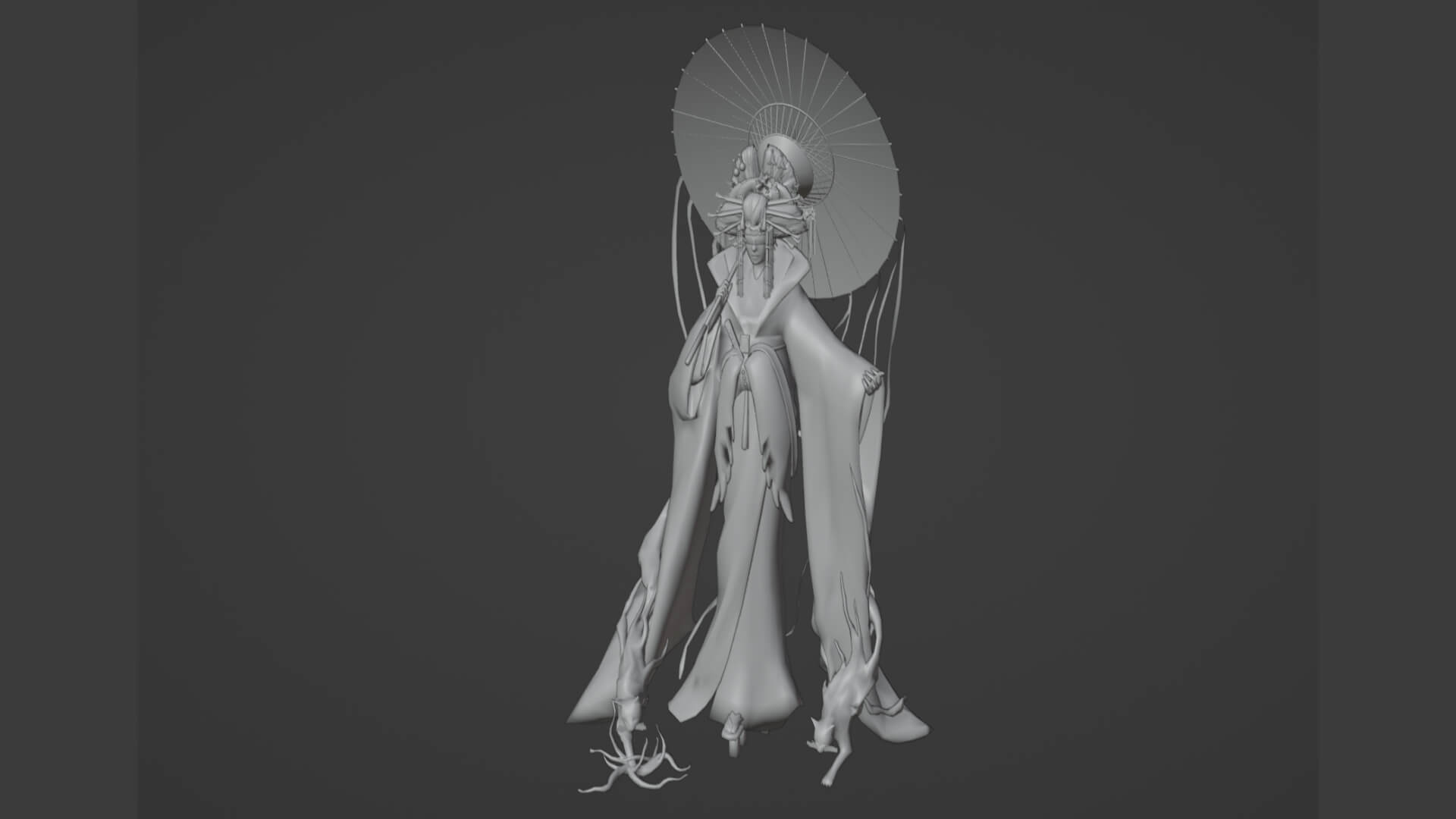 Japanese Edo Lady - 3D Model by 3DPusher