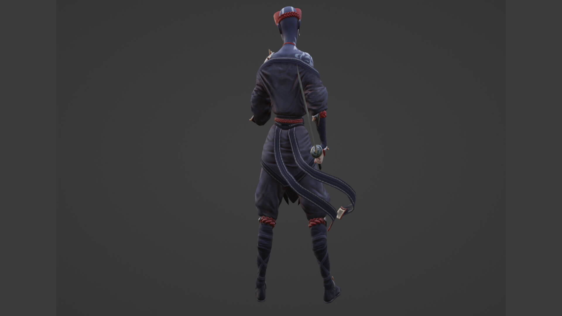 Japanese Female Ninja - 3D Model by 3DPusher