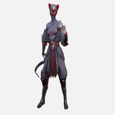 Japanese Female Ninja - 3D Model by 3DPusher