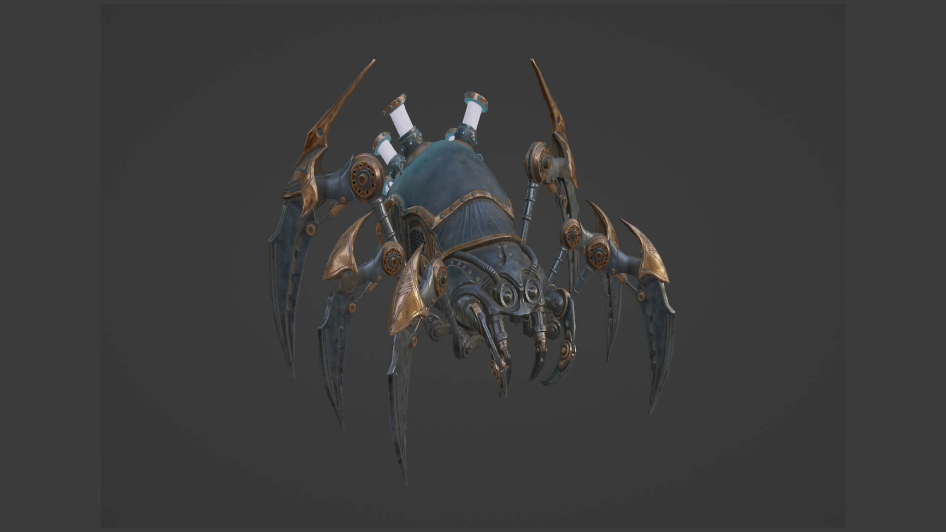 Robot Spider Mech - 3D Model by 3DPusher