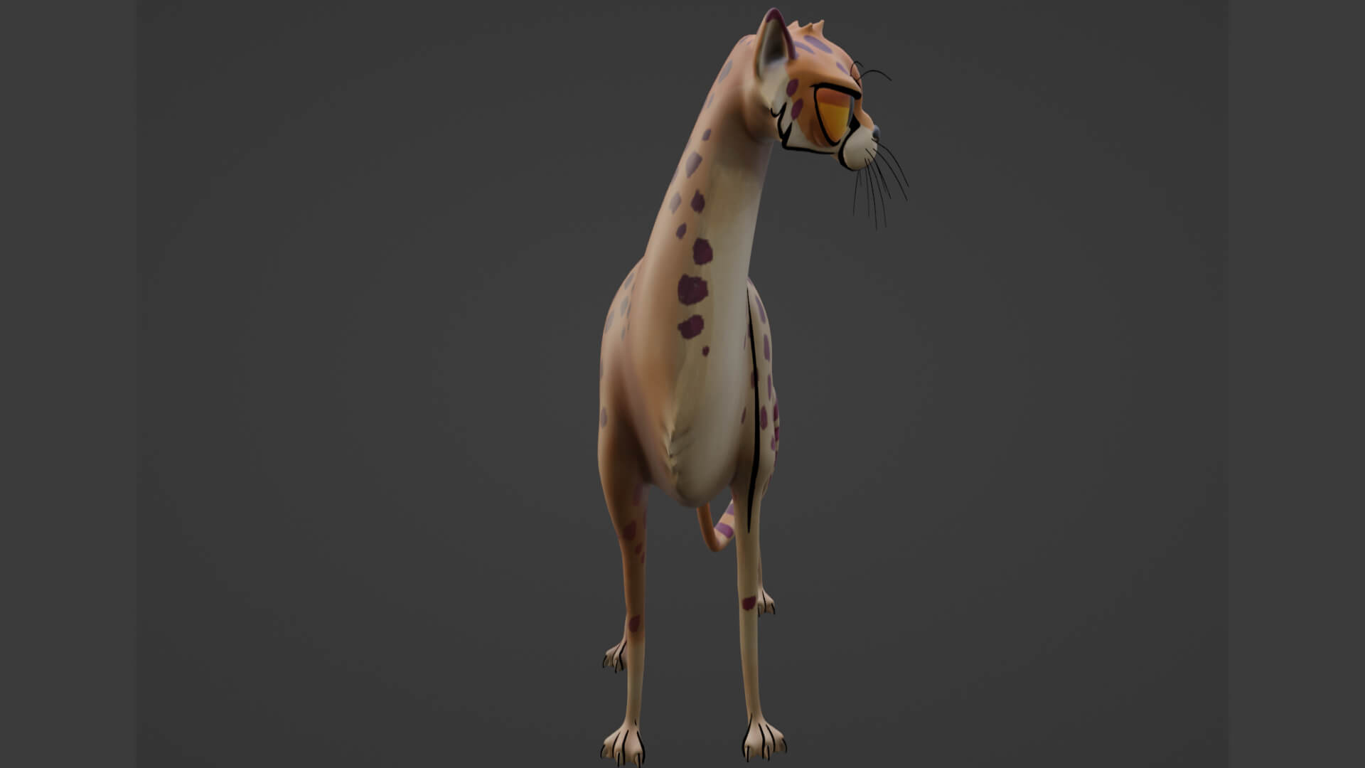 Stylized Cheetah - 3D Model by 3DPusher