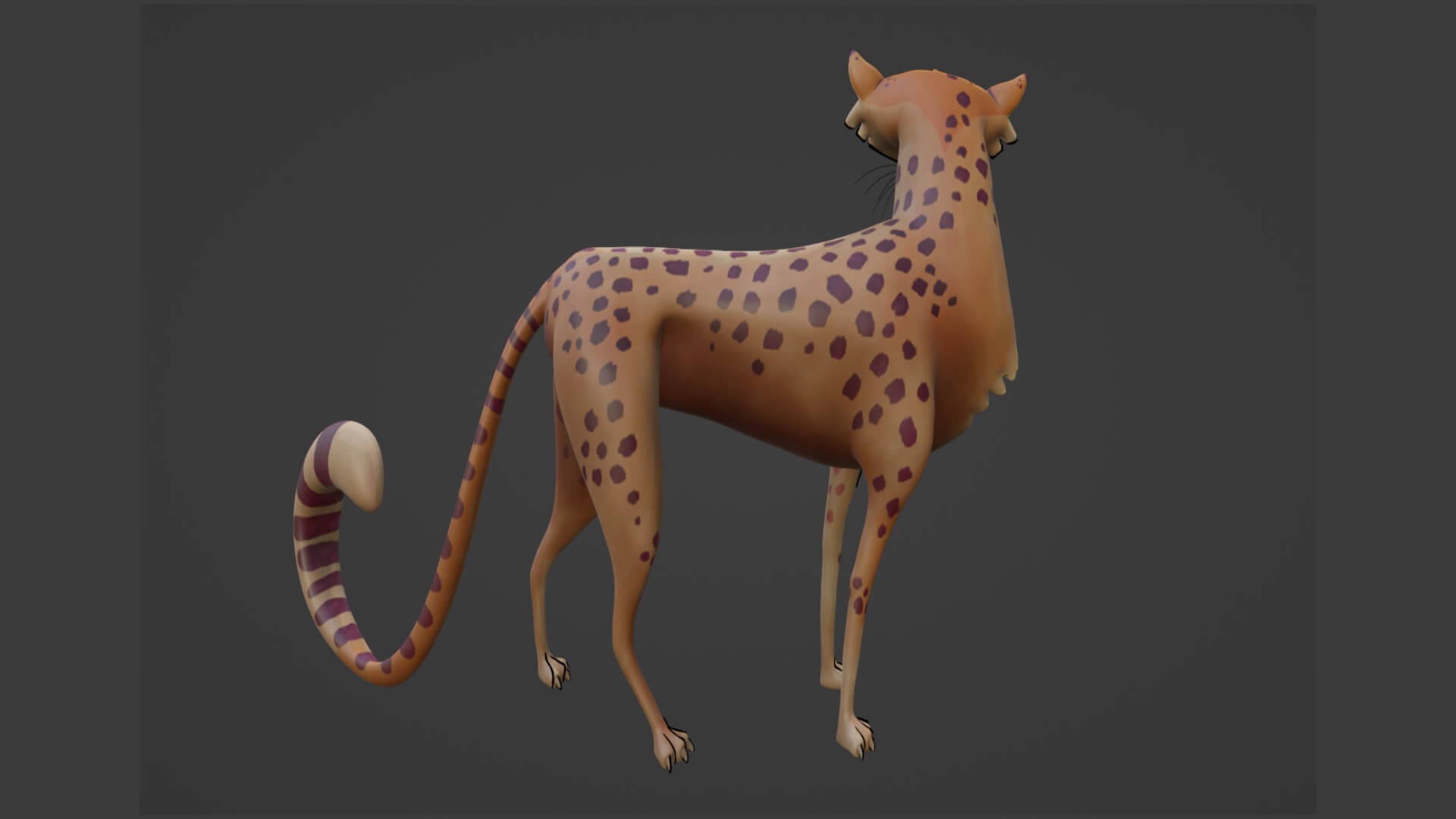 Stylized Cheetah - 3D Model by 3DPusher