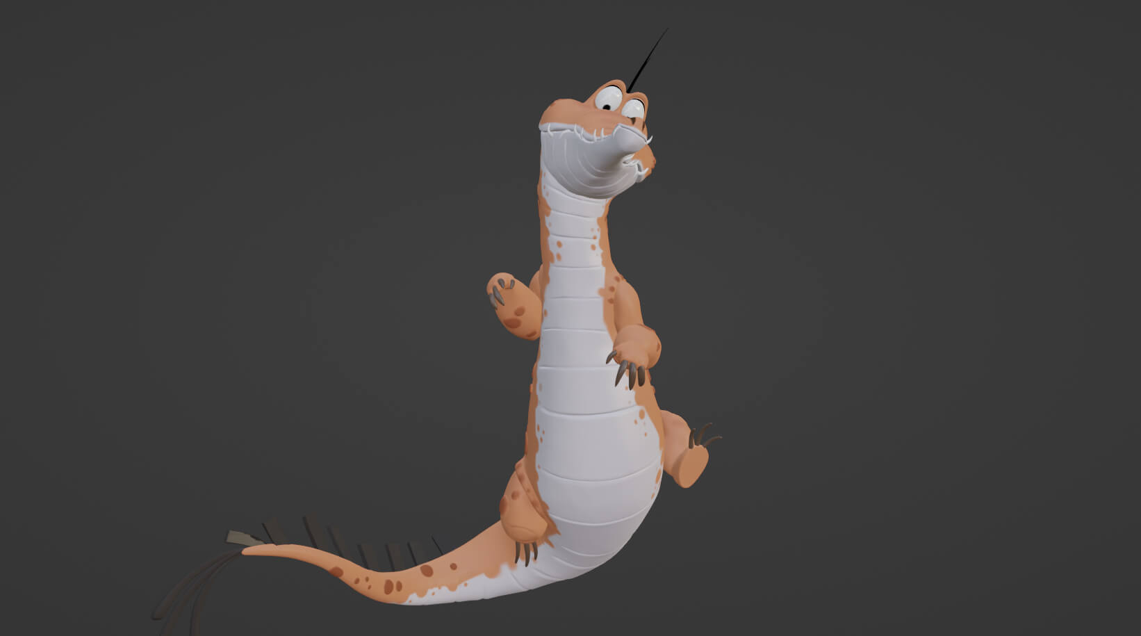 Stylized Crocodile Character - 3D Model by 3DPusher
