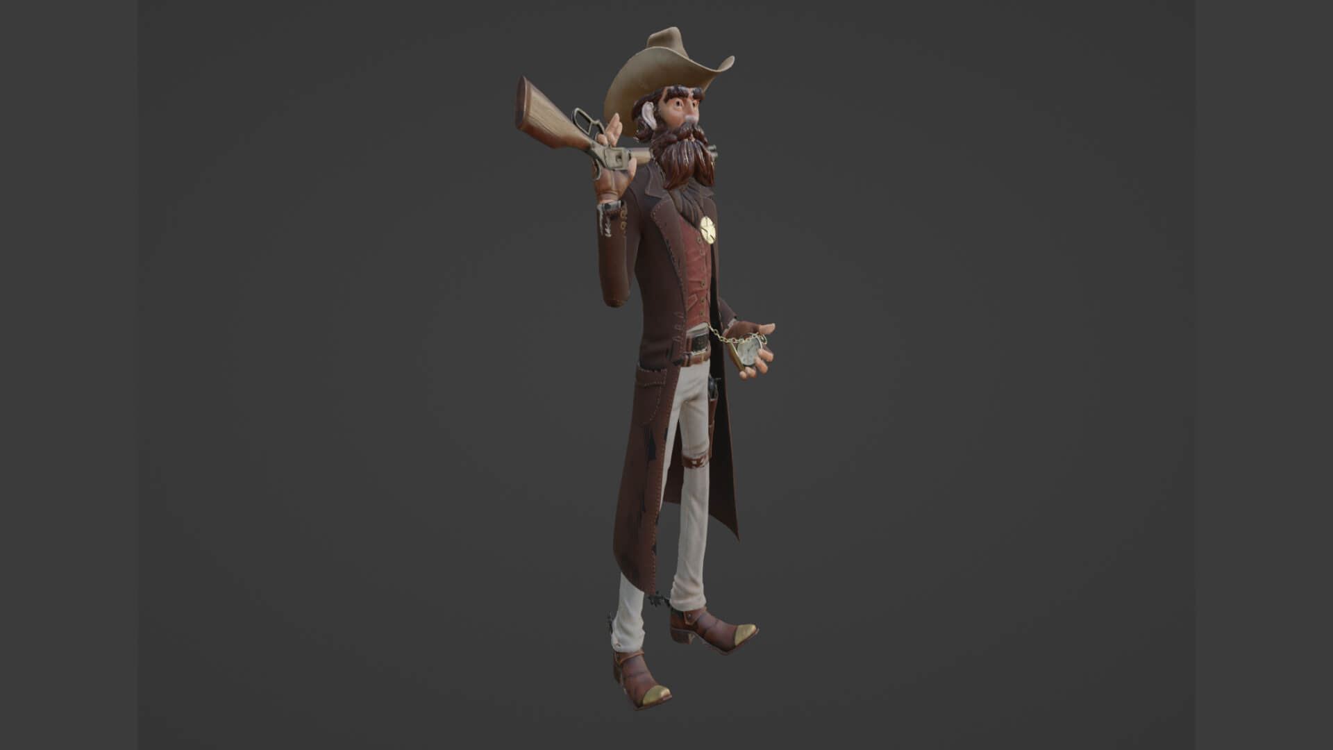Stylized Sheriff - 3D Model by 3DPusher