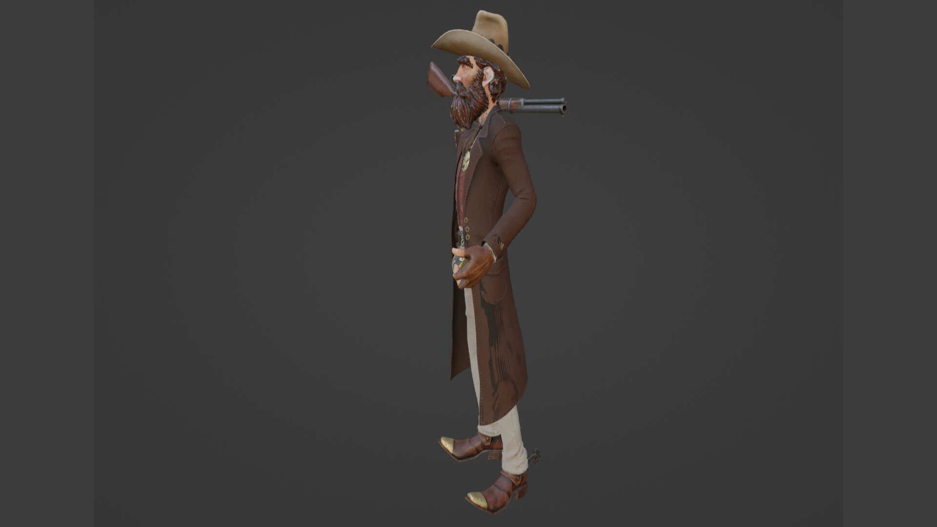 Stylized Sheriff - 3D Model by 3DPusher