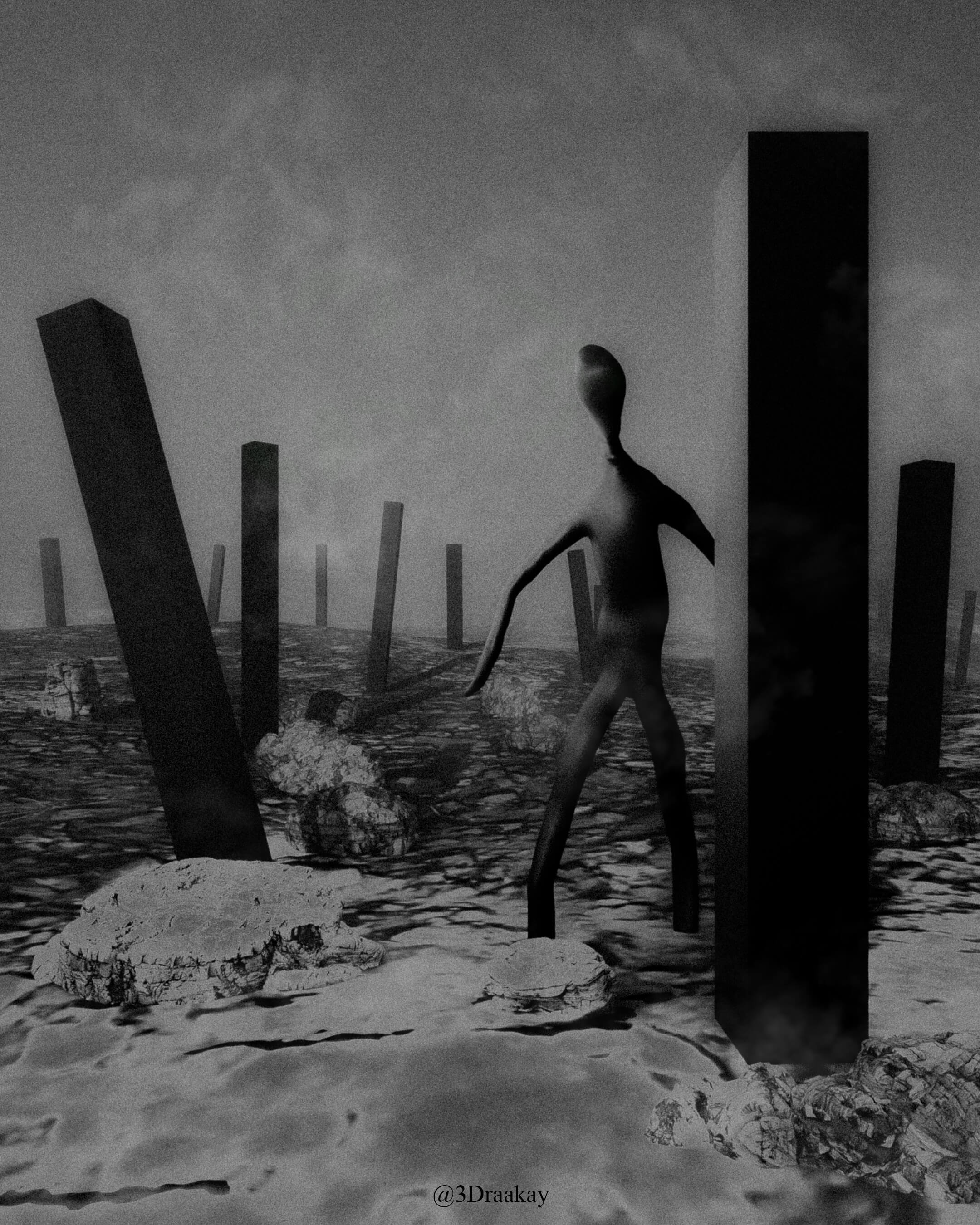 Monoliths 3D Render, Digital Art by 3Draakay