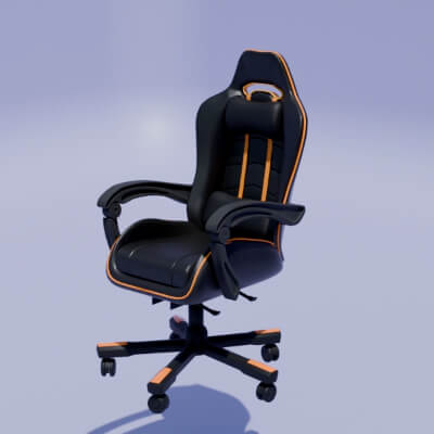 ErgoRacer Gaming Chair 3D Model by 3drealism