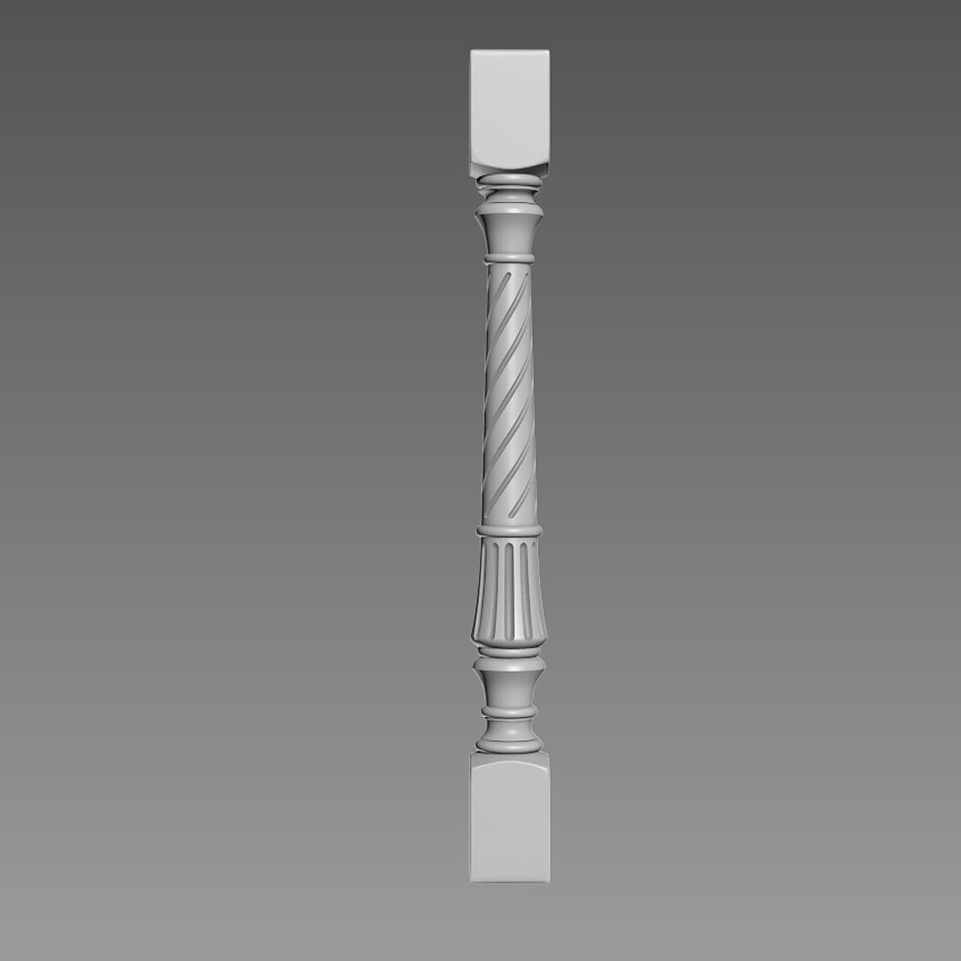 Baluster for CNC - Free 3D Model by 3DRelief