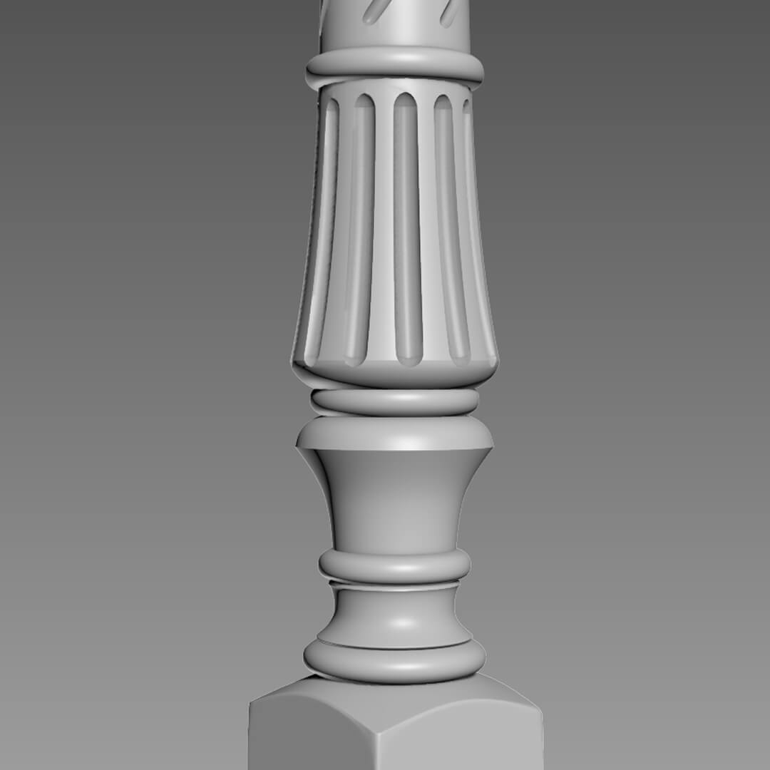 Baluster for CNC - Free 3D Model by 3DRelief