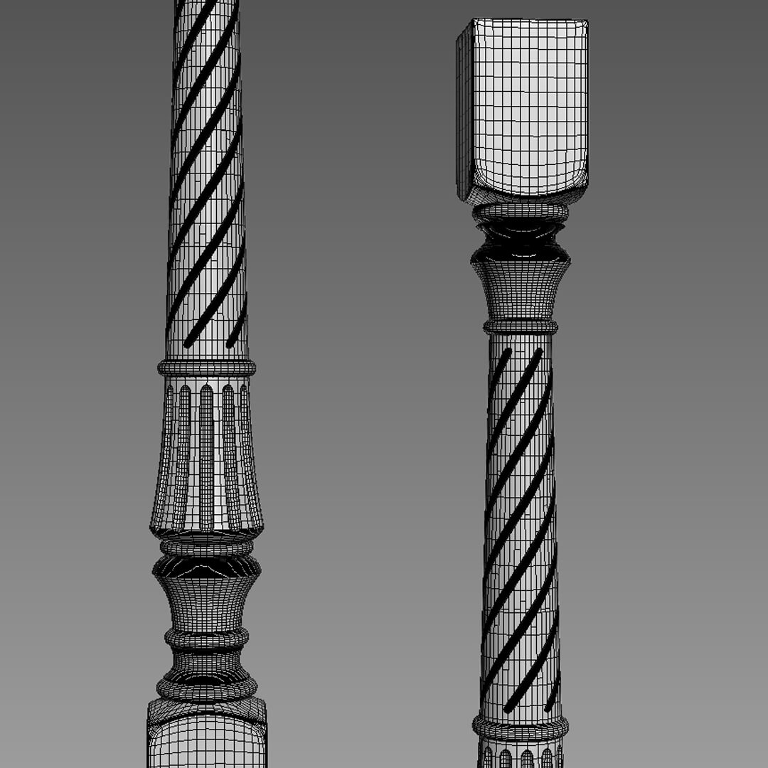 Baluster for CNC - Free 3D Model by 3DRelief