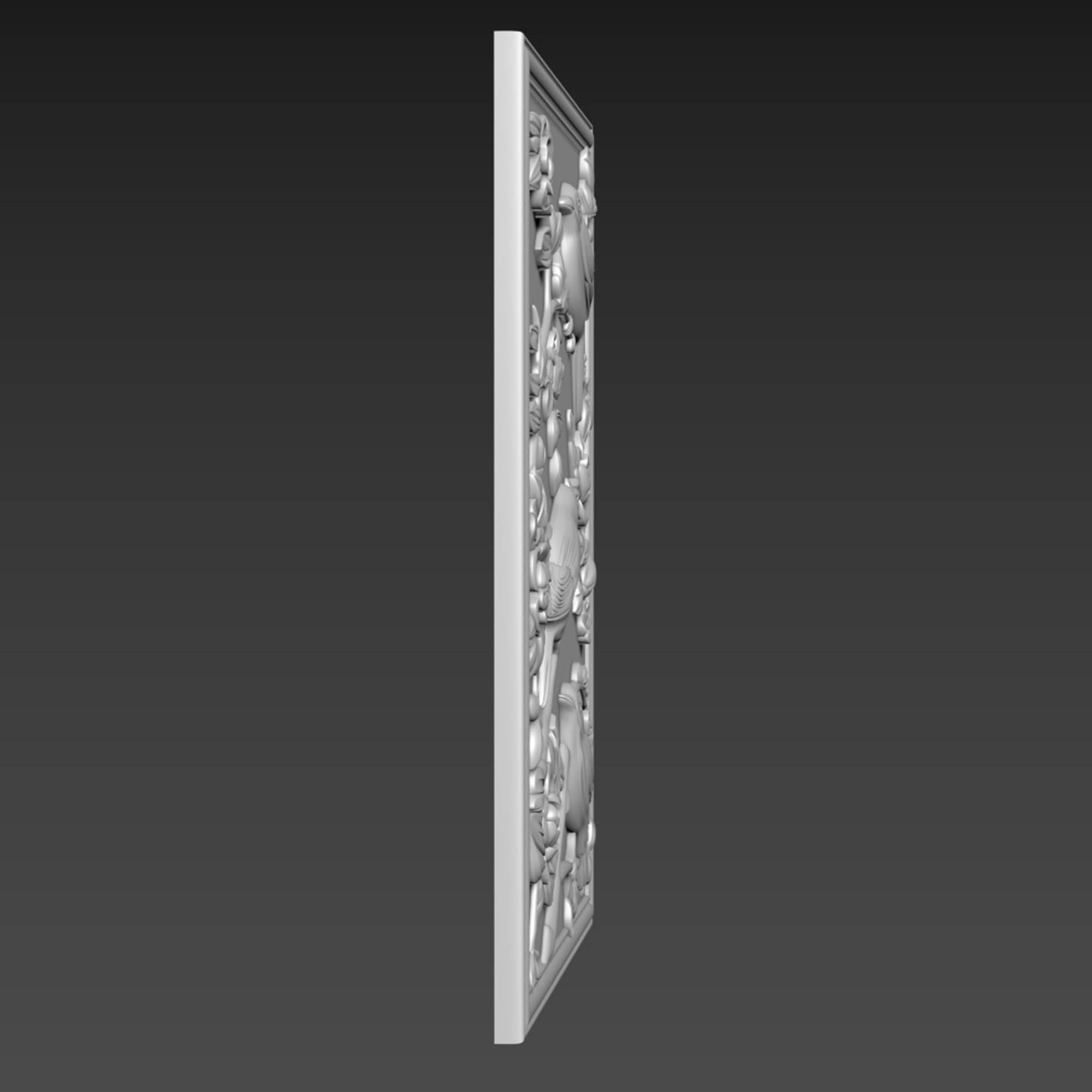 Birds Wall Decor Bas-Relief 3D Model by 3DRelief