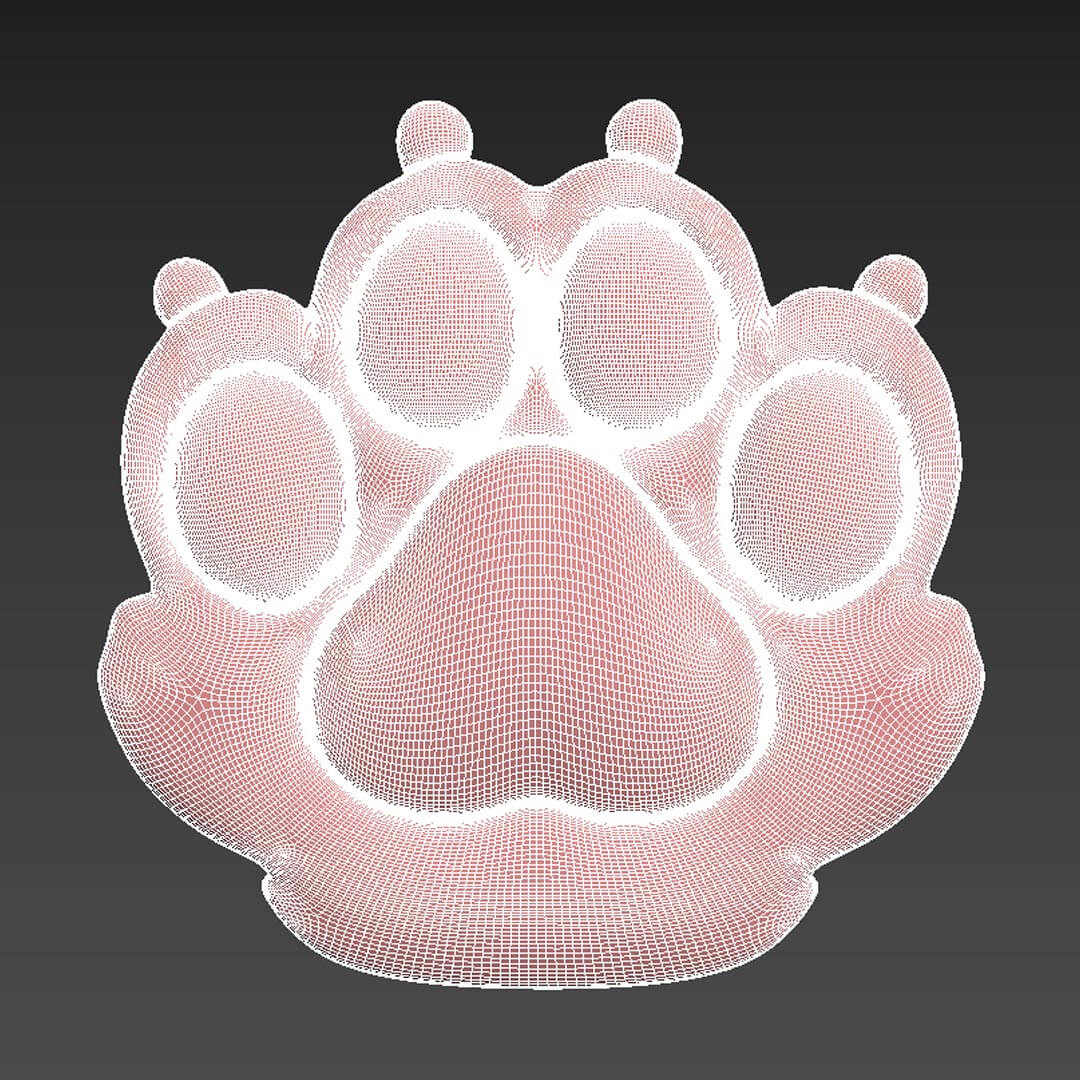 Cat Paw 3D Print by 3DRelief