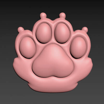 Cat Paw 3D Print by 3DRelief