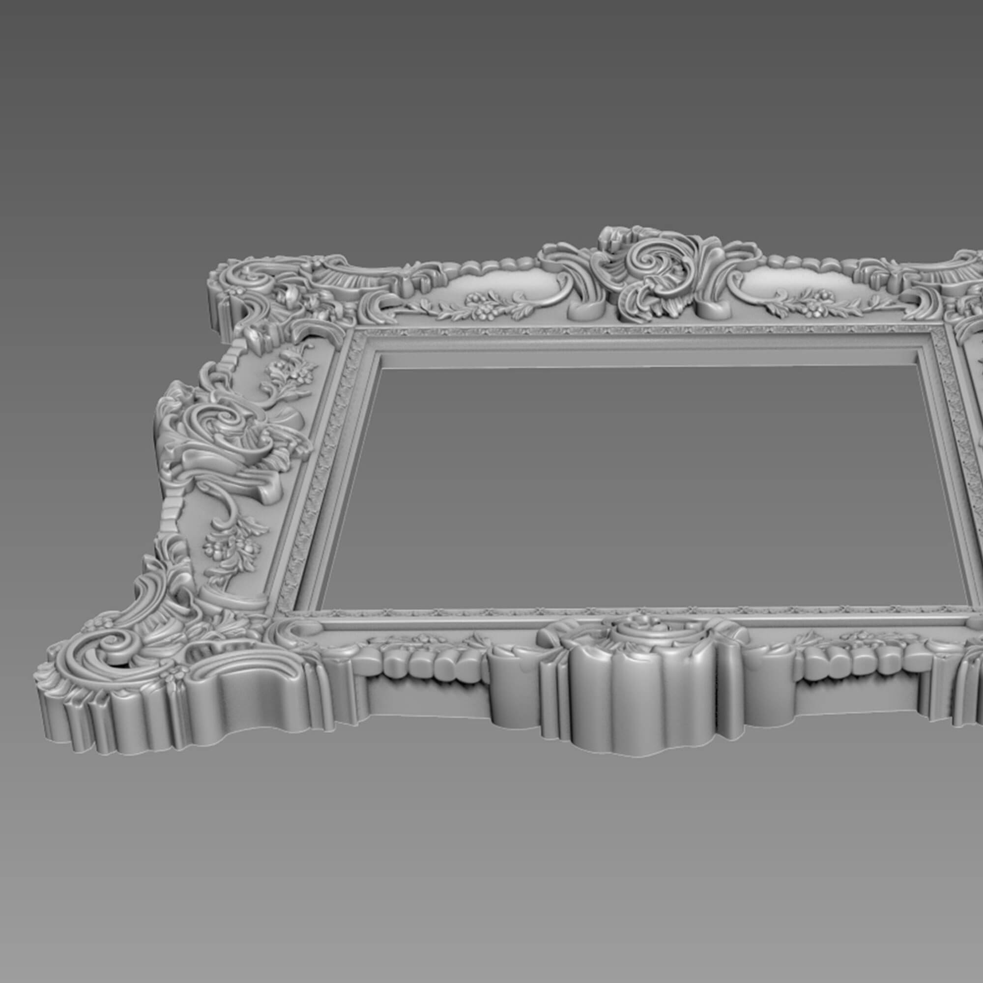 Classic Frame - 3D Model by 3DRelief