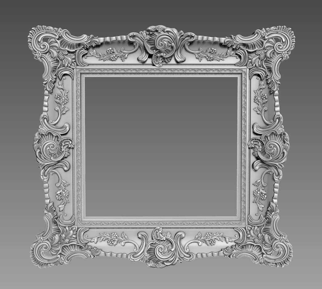 Classic Frame - 3D Model by 3DRelief