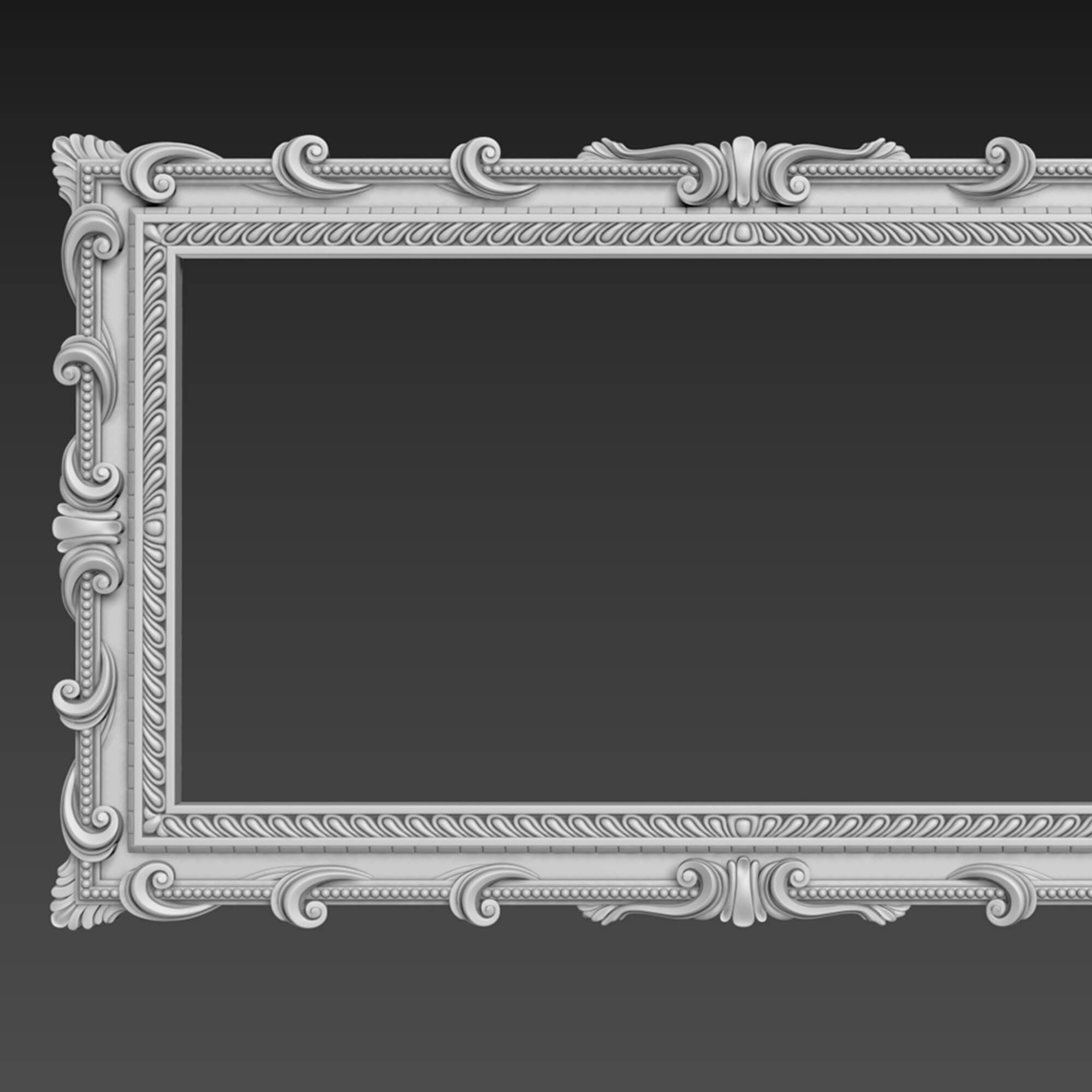 Classic Frame - 3D Model by 3DRelief