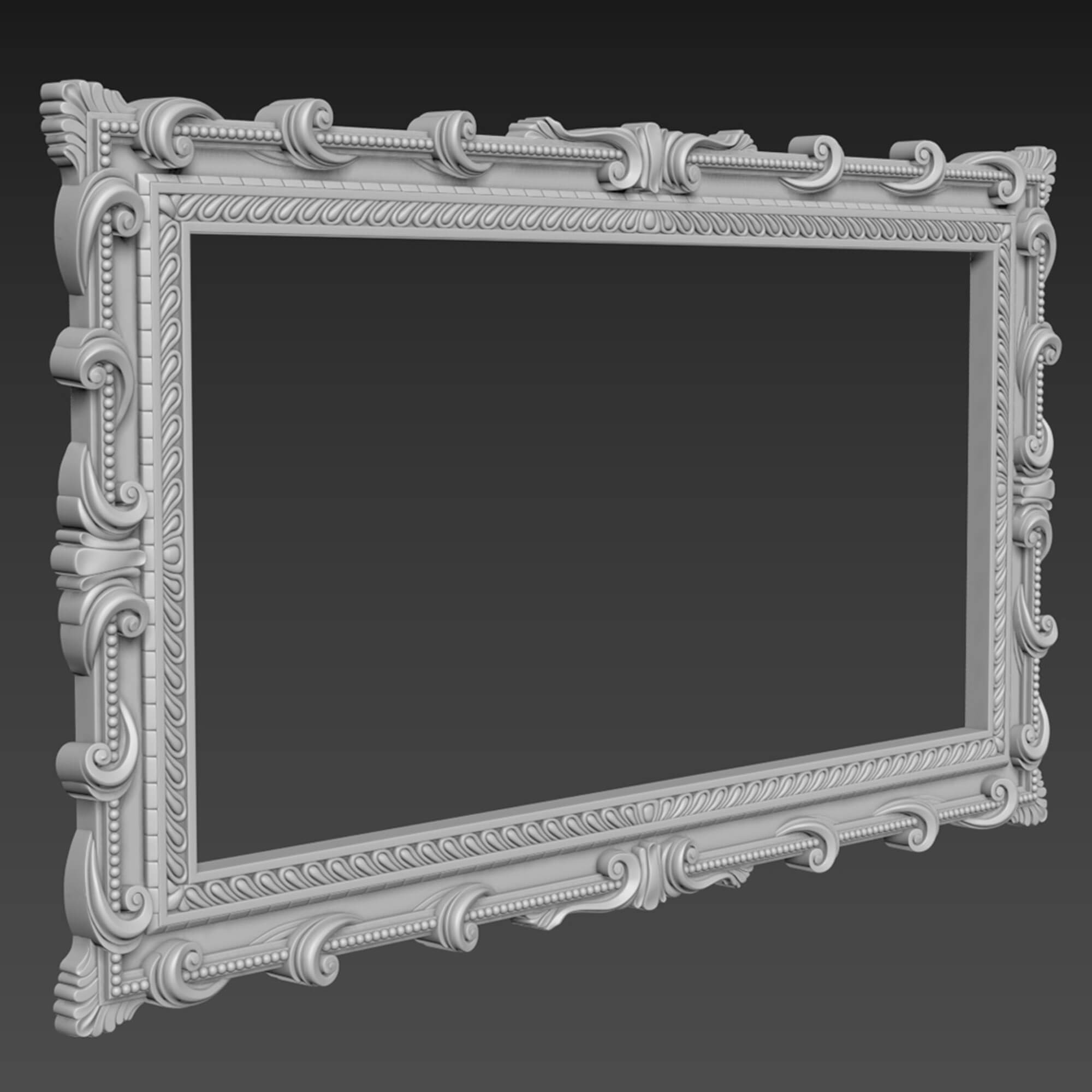 Classic Frame - 3D Model by 3DRelief