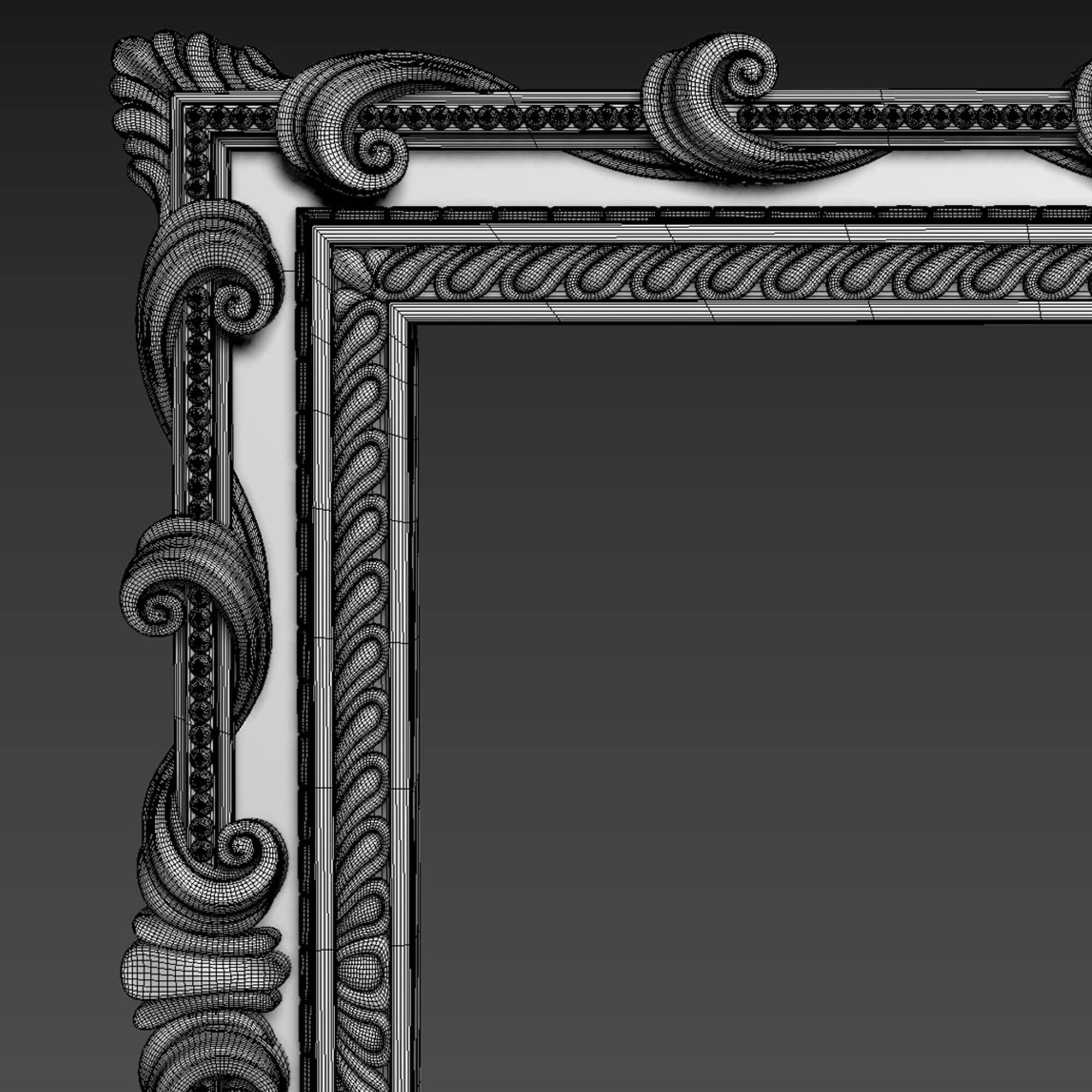 Classic Frame - 3D Model by 3DRelief