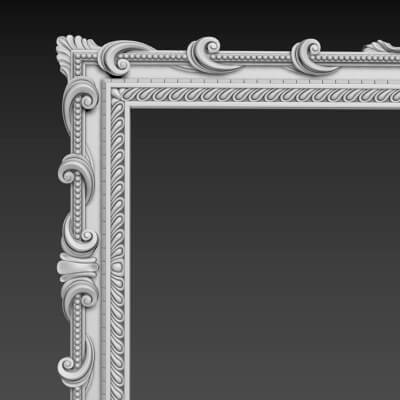 Classic Frame - 3D Model by 3DRelief