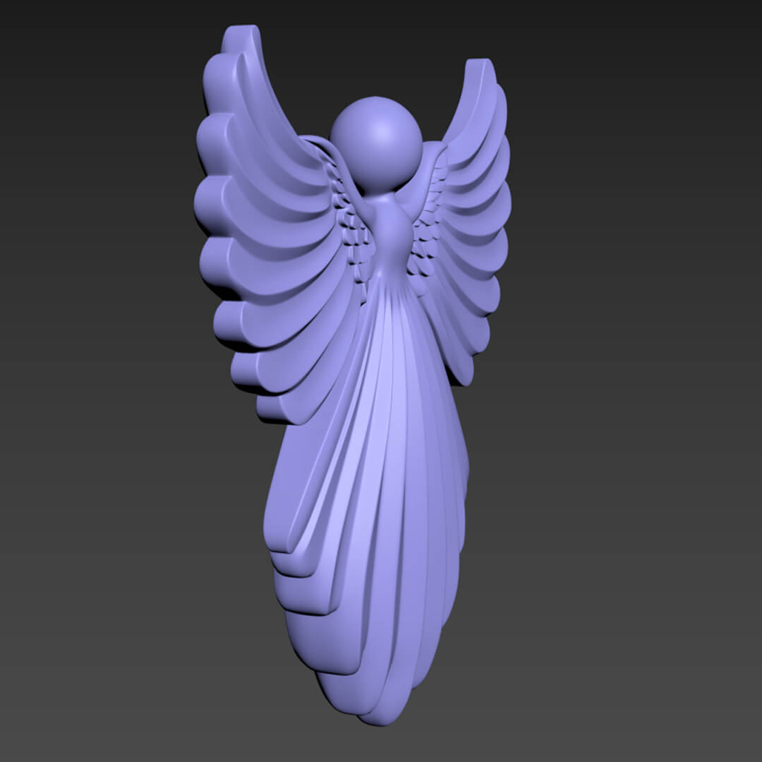 Cristmas Angel - 3D Model by 3DRelief