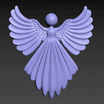 Cristmas Angel - 3D Model by 3DRelief